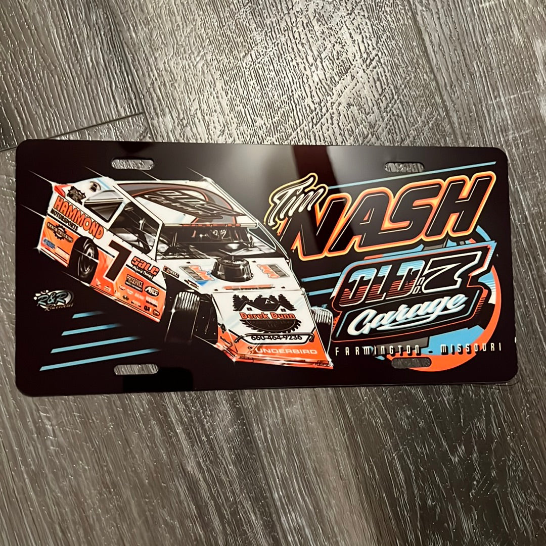License plate – Old No. 7 Garage
